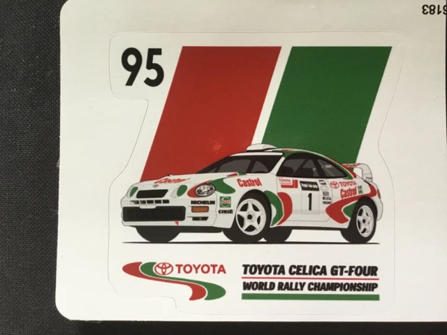 STICKER / AUFKLEBER, Toyota Celica GT-Four, ST205 WRC, Castrol World ...