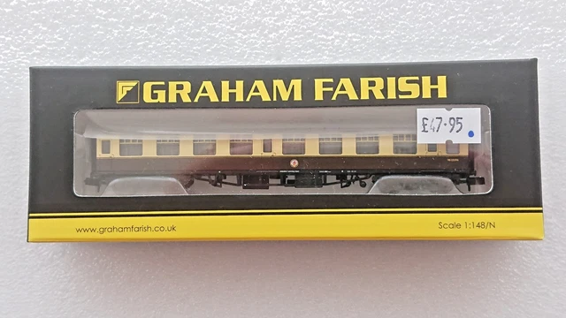 GRAHAM FARISH 374-064E BR Mk1 SK 2nd Corridor Coach BR (WR) Chocolate ...