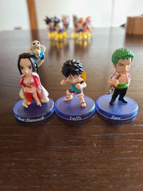 MINI FIGURINE ONE Piece Luffy Zoro Hancock lot de 3 articles de ...