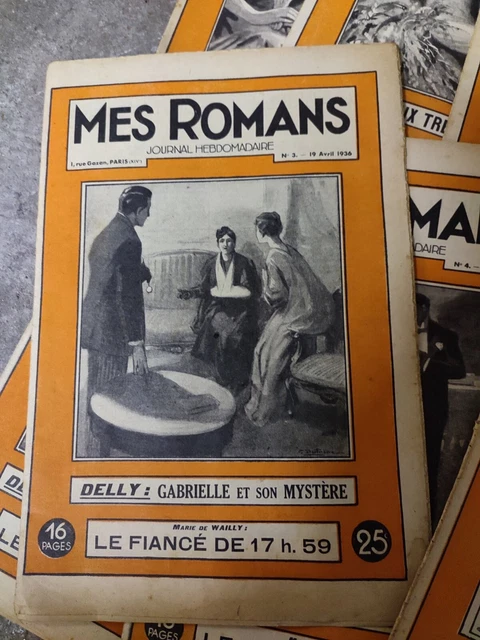 LOT 20 ANCIENNES revues Mes Romans - années 1936 - vintage EUR 15,00 - PicClick FR