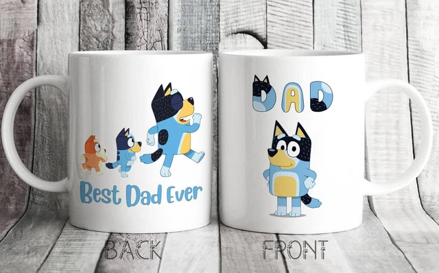 BLUEY BEST DAD Mug Coffee Bandit Mug Bluey Dad Mug Father Bluey Daddy ...