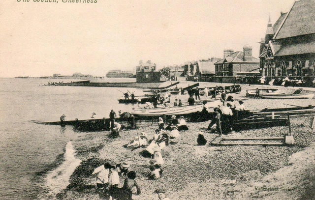 THE BEACH SHEERNESS on Sea Nr Minster Isle of Sheppey unused old pc £8. ...