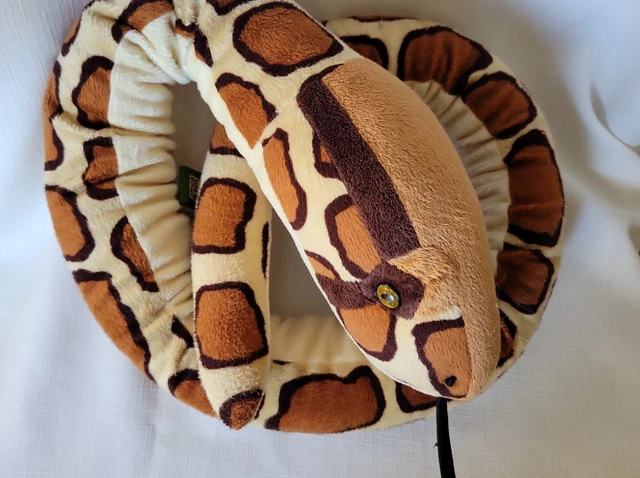 WILD REPUBLIC BURMESE Python Snake Huge Jumbo Plush Stuffed Animal Toy ...