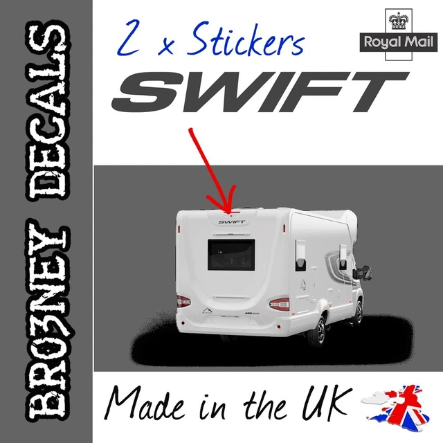 Swift Caravan Stickers Decals FOR SALE! - PicClick UK