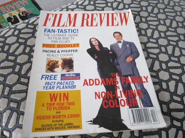 VINTAGE FILM REVIEW magazine ,December 1991, Addams family cover £5.00 ...
