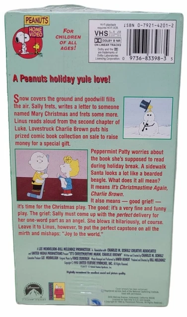 PEANUTS SPECIAL IT'S Christmas Again Charlie Brown VHS Video Tape New ...