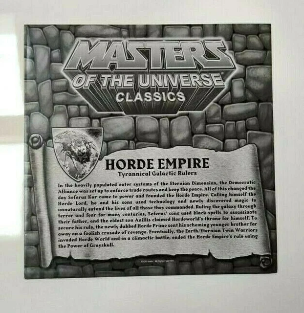 MOTUC HE-MAN AND the Masters of Universe Classics - Mappa dell'Impero ...