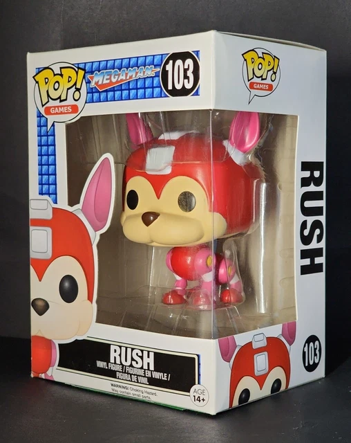 FUNKO POP GAMES Mega Man #103 Rush Vinyl Figure Vaulted $24.99 ...