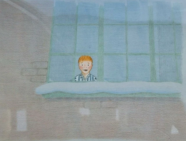 RARE SNOWMAN RAYMOND Briggs James Film Original 1982 Animation Art Cel ...