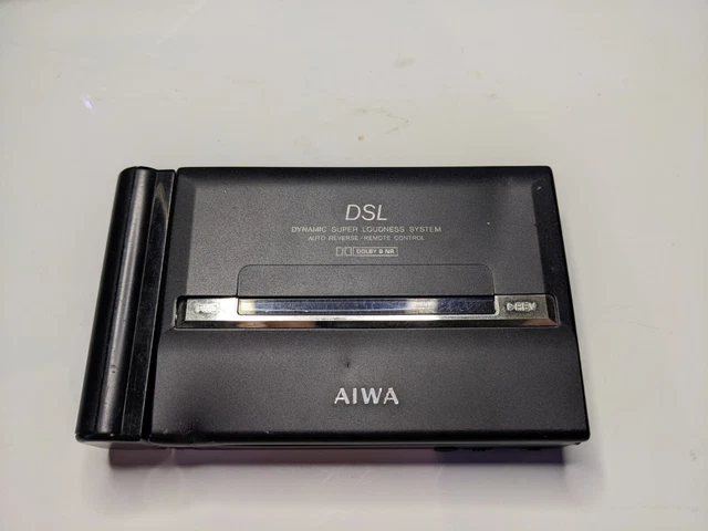 RARE AIWA HS P505 MKII WALKMAN CASSETTE PLAYER+Battery Attachment Part ...