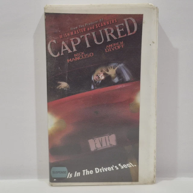 CAPTURED MOVIE VHS Nick Mancuso Andrew Divoff Suspence Horror Rental ...