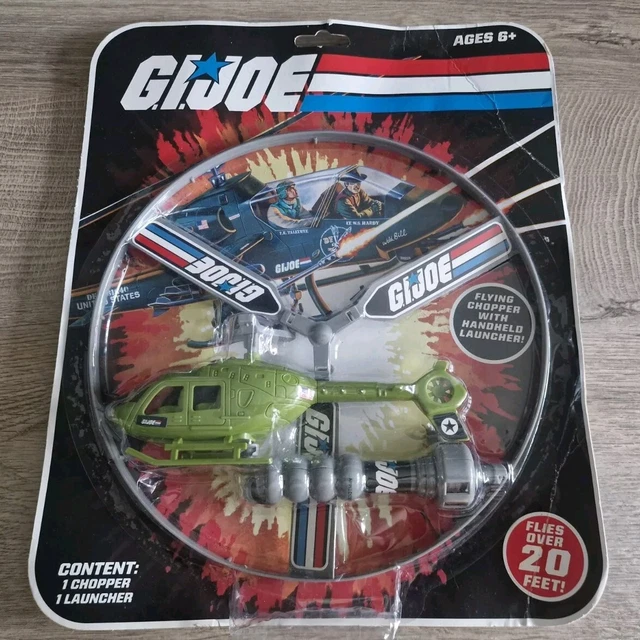 GI JOE FLYING Chopper Handheld Launcher 2021 Hasbro New Package Damage ...