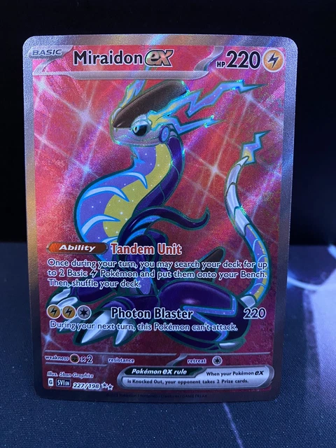 POKÉMON TCG FULL Art Miraidon ex 227/198 Scarlet & Violet Secret Rare ...