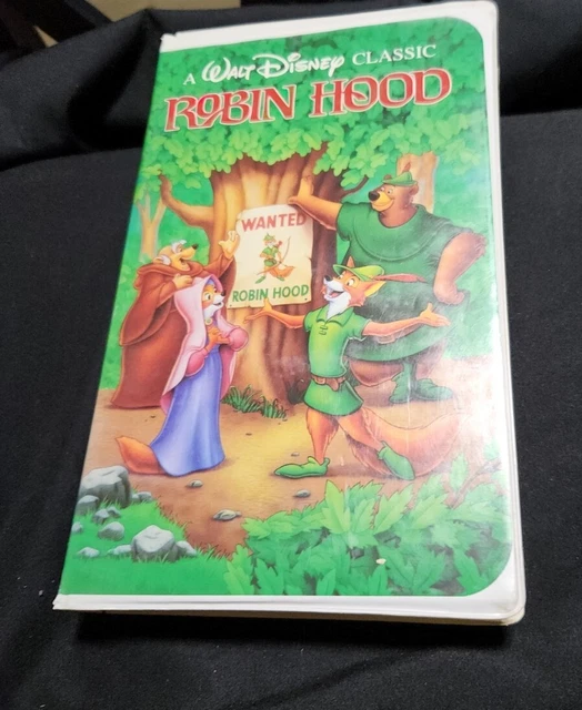 Robin Hood Walt Disney Black Diamond Classic Vhs 1189 Clamshell £1117 7845