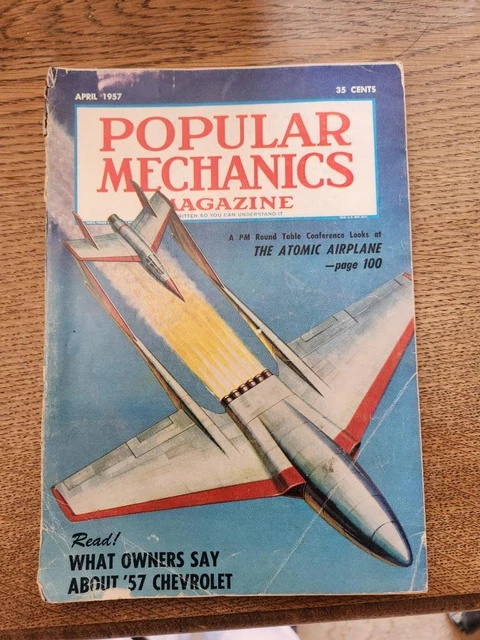 POPULAR MECHANICS MAGAZINE April 1957 Fair condition $11.95 - PicClick AU
