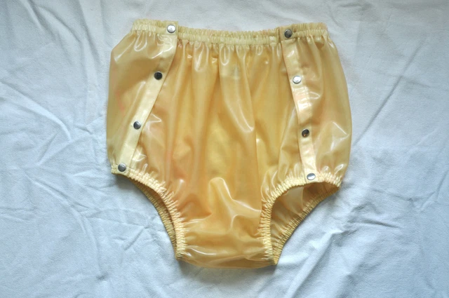 CULOTTE CAOUTCHOUC, LATEX, incontinence, ABDL snap-on latex diaper ...