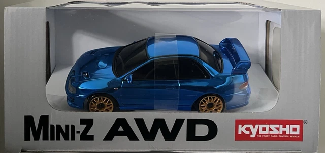 KYOSHO MINI-Z AWD Subaru Impreza WRX STI 22B Chrome Blue Readyset Drift ...