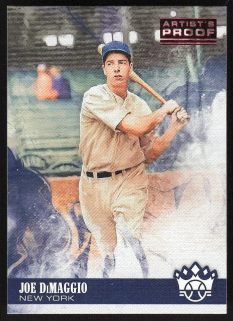 2018 PANINI DIAMOND Kings épreuve d'artiste rouge Joe DiMaggio #11 ...