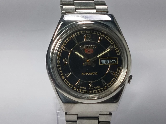 VINTAGE SEIKO AUTOMATIC Movement Day Date Dial Analog Wrist Watch K237 ...