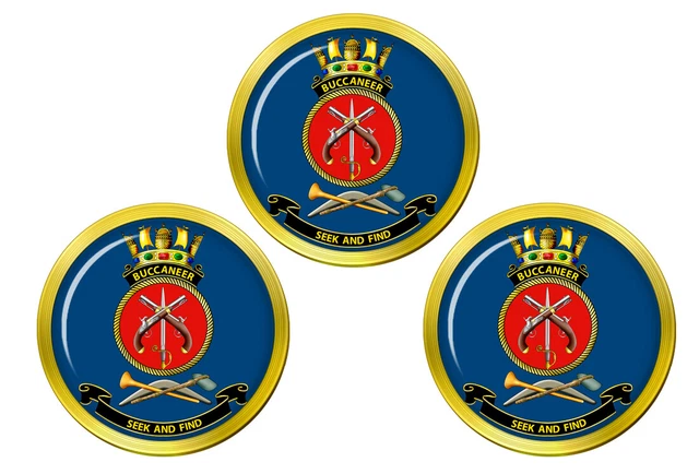 HMAS BUCCANEER ROYAL Australien Marine Marqueurs de Balles de Golf $19. ...