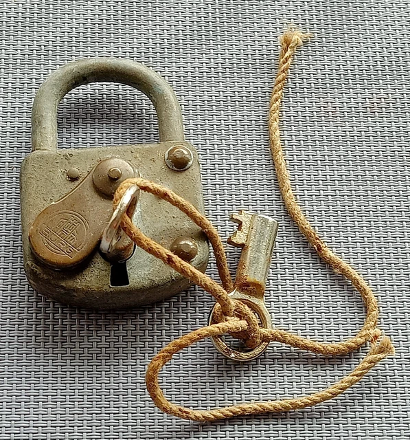 VINTAGE OLD GERMAN padlock with key Rare $30.00 - PicClick