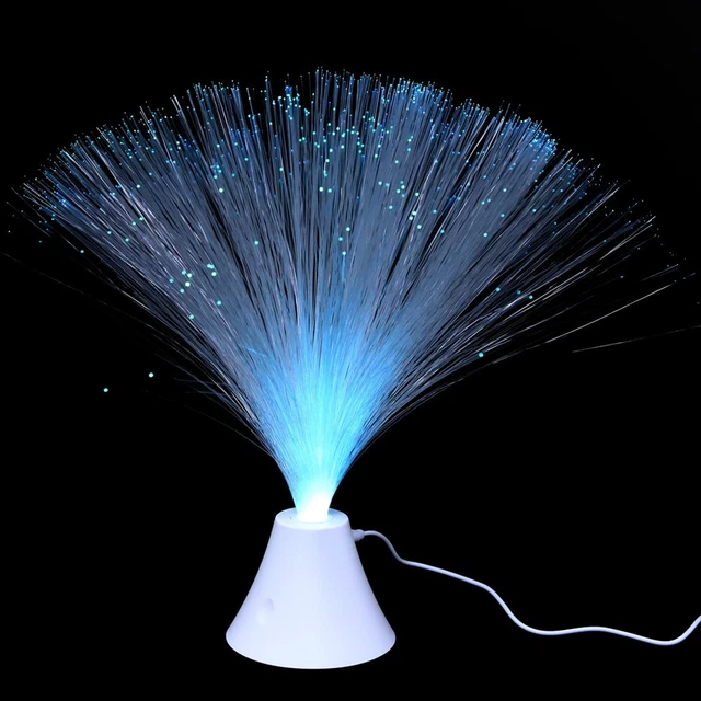 FIBER OPTIC LIGHT Color Changing Fiber Optic Light Bedside Lamp Night ...