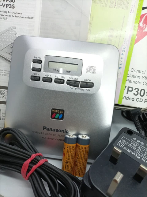 PANASONIC SL-VP30 PORTABLE Video CD Player VCD CD Compact Disc Portable ...