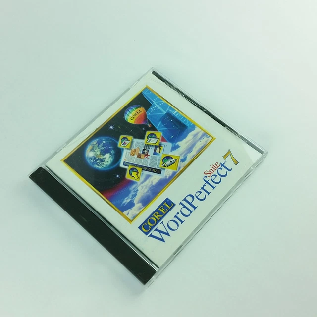 COREL WORDPERFECT SUITE 7 Windows 95 CD Rom Quattro Pro 7 Paradox 7 ...