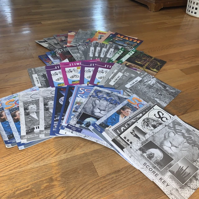 ACE MATH HOMESCHOOL PACES 9e année - ÉNORME LOT DE 39 livres - école de ...