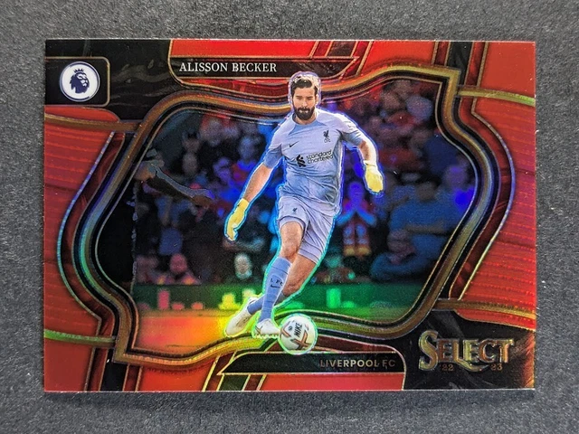2022-23 PANINI SELECT EPL ALISSON BECKER Red Prizm Field Level ...
