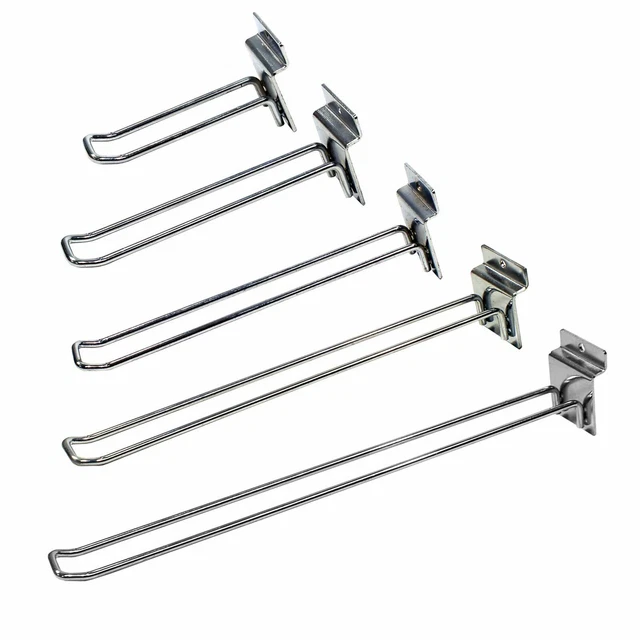 SLATWALL EURO HOOKS Arms - Retail Shop Display - 4" 6" 8" 10" 12" (J7 ...
