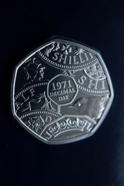 RARE ROYAL MINT 2021 Decimal Day Fifty 50p Pence Coin BRILLIANT ...