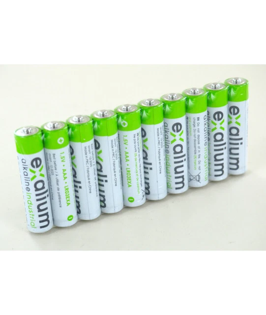 10 PILES LR03 AAA 1.5V Alcalines EXALIUM EUR 3,80 - PicClick FR