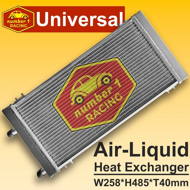 UNIVERSAL ALUMINUM AIR to Water Radiator Air-Liquid Heat Exchanger ...
