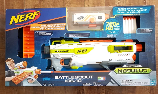 NERF N-STRIKE MODULUS BOXSET: Battlescout + Clip + Darts + HD Camera ...