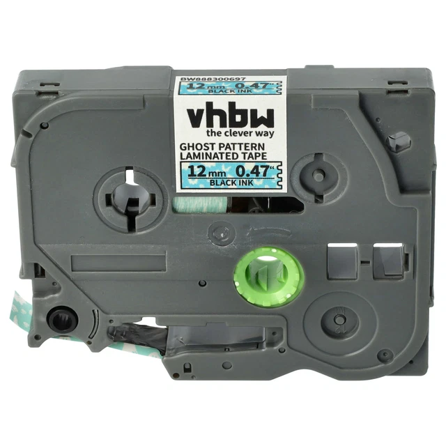 CINTA ETIQUETAS PARA Brother PT 1250CCVP 1250J negro azul (diseño ...