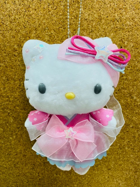 SANRIO HELLO KITTY Weaver Festival Princess Mascot Keychain Doll Plush ...