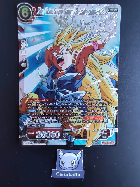 CARTE DRAGON BALL Super Son Goku Super Saiyan 3 limite pulvérisée SD2-02 ST FOIL EUR 4,85 ...
