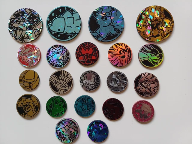 LOT 21 JETONS POKEMON : DRACAUFEU, PIKACHU, GOUPIX, XERNEAS etc EUR 20 ...