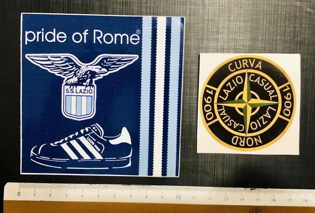 LOT 2 ORIGINAL Stickers Ultras Lazio Hooligans Stone Island No Scarf £7 ...