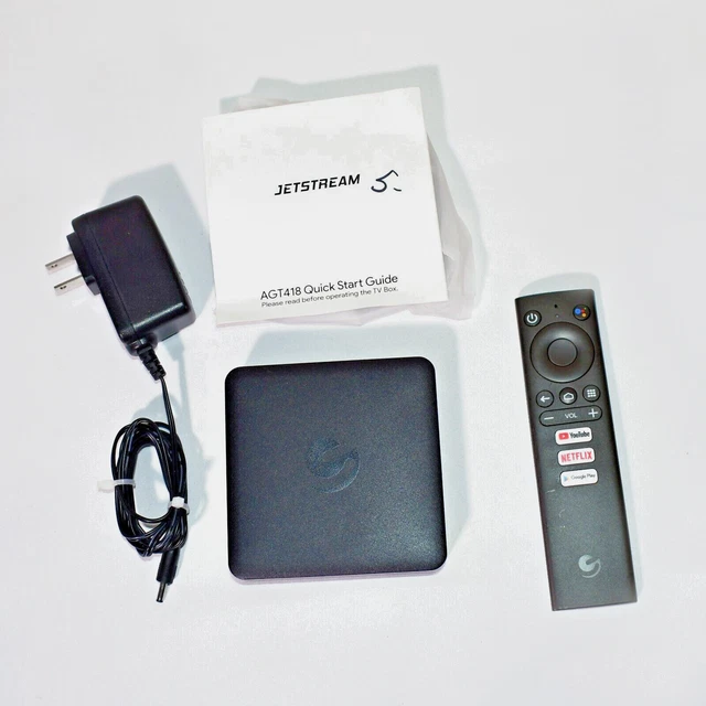 JETSTREAM 4K ULTRA HD Android TV Box With Voice Search Remote - AGT418 ...