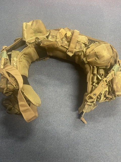 BRITISH ARMY MTP MILITARY YOKE HARNESS WEBBING VEST BELT Modified £200. ...