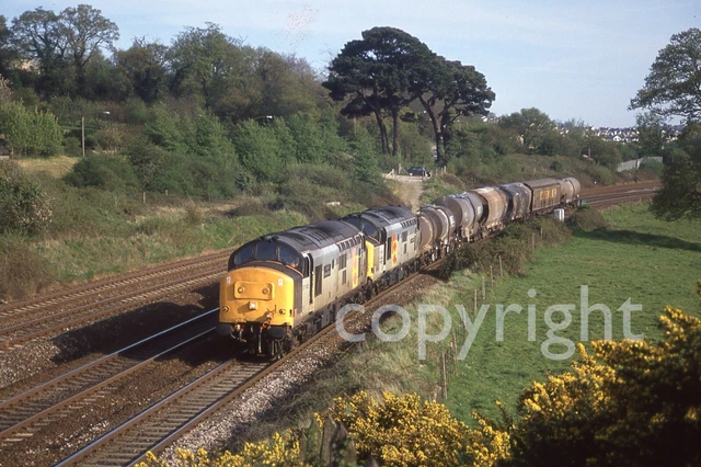 ORIGINAL 35MM DIESEL Railway Slide 37413-37671 Aller 1994 £1.25 ...