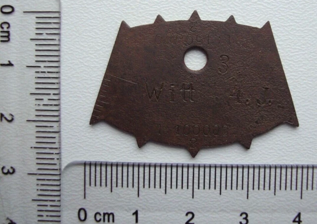 WW1 GERMAN ARMY Map Distance Measuring Instrument Signed Witt 3/4 J ...