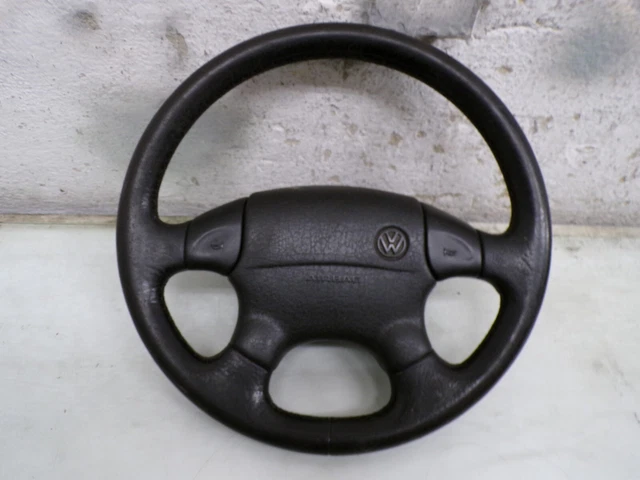 VOLANTE VW GOLF 3 Vento Polo 6N Volante IN Pelle Completo 3A0419091K " F87444 " EUR 124,52 ...