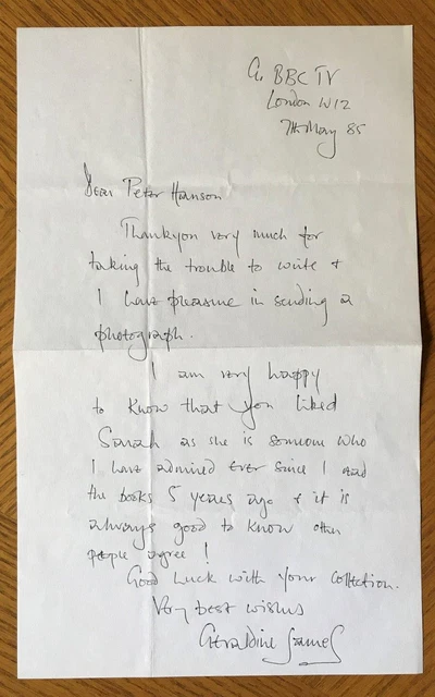 GERALDINE JAMES AUTOGRAPH Actress in Alice In Wonderland & Gandhi ...