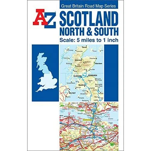 SCOTLAND ROAD MAP (A-Z Road Maps & Atlases) [Folded Map - Paperback NEW ...