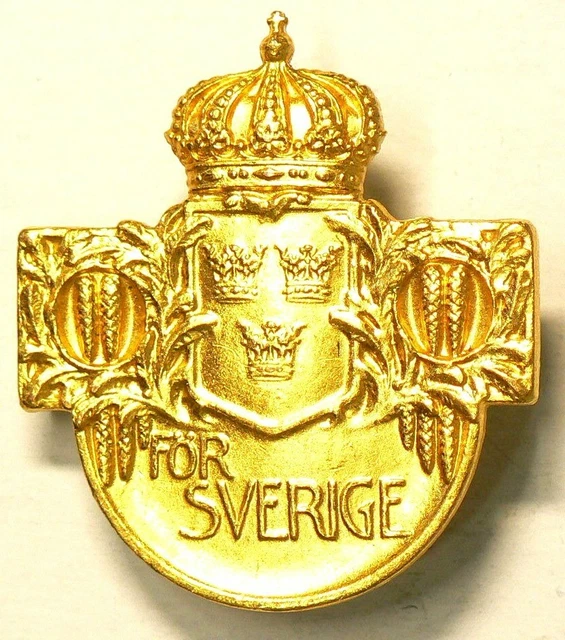 SWEDEN WW2 ERA Military Pin Badge Engraved #4512 $24.99 - PicClick CA
