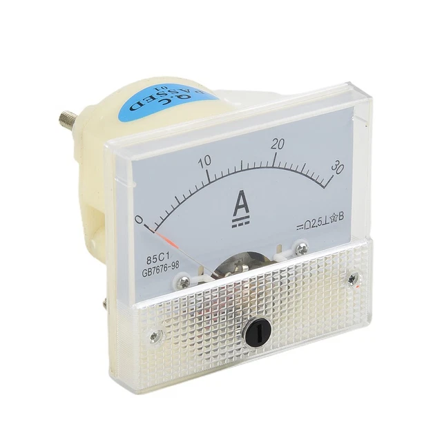 PANNEAU AMPÈREMÈTRE ANALOGIQUE D8 030A DC pour commande de systèmes de transm EUR 12,11 ...