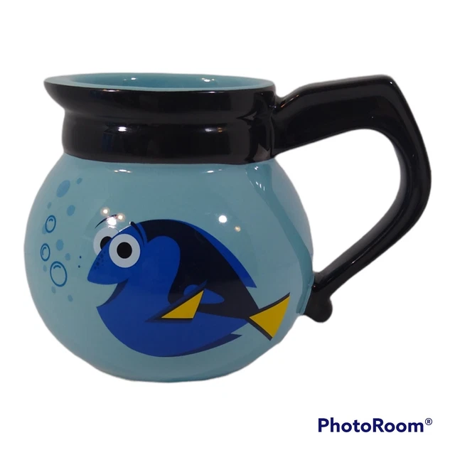 DISNEY STORE PIXAR Finding Nemo Dory Coffee Pot Shaped Ceramic Mug Cup ...